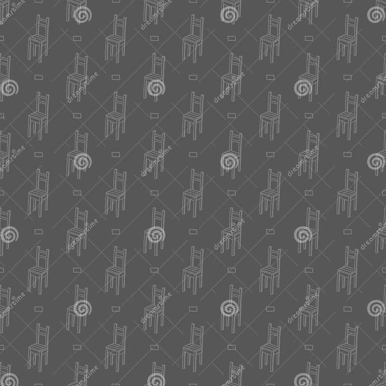Chairs pattern stock vector. Illustration of paper, holes - 50838407