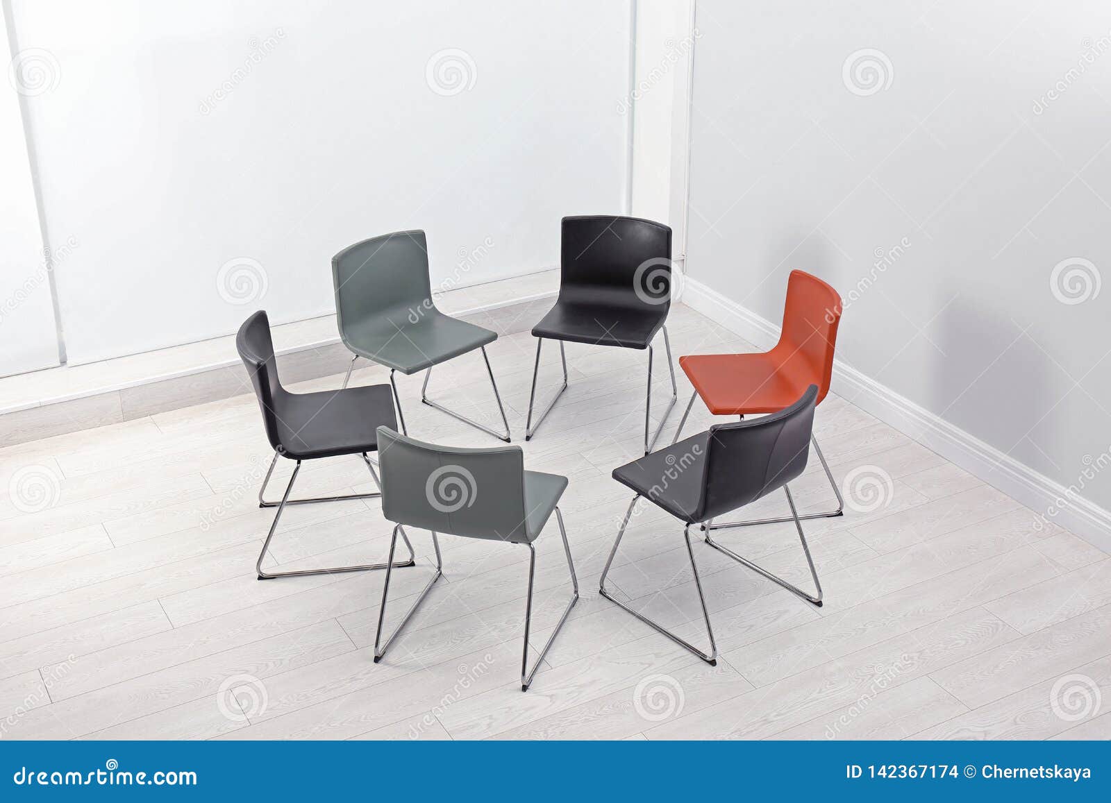 Chairs Prepared for Group Therapy Session in Office Stock Photo - Image ...