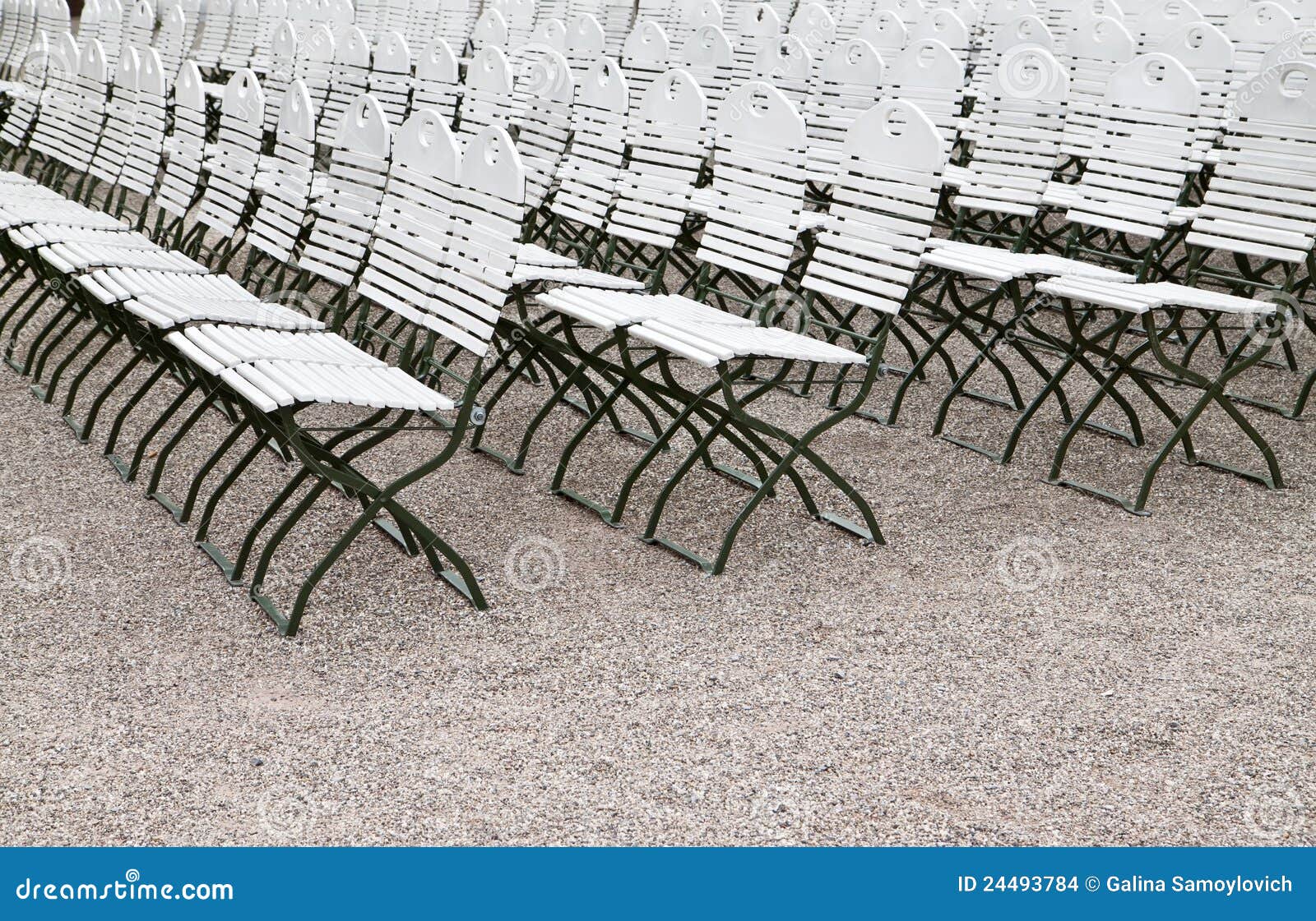 Chairs in a row stock photo. Image of place, beautiful - 24493784