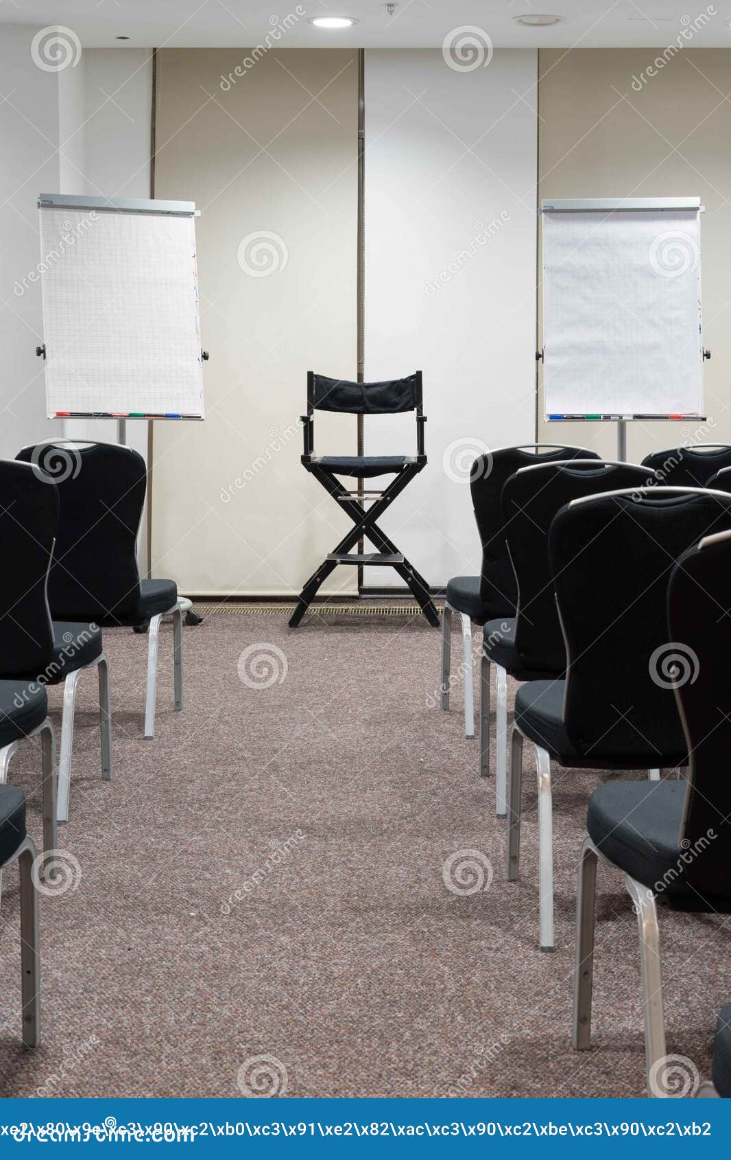 Chairs in a Row in Conference Room Stock Image - Image of hotel ...