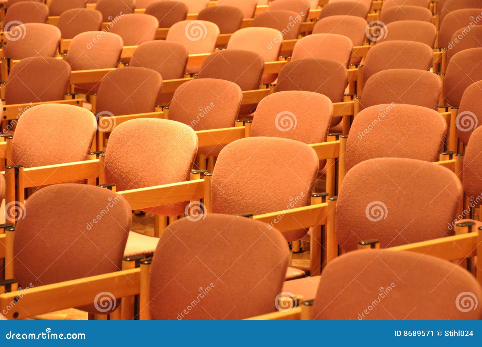Chairs in rows stock image. Image of diagonal, chairs - 8689571