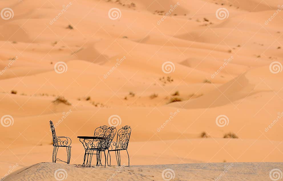 Chairs in sand dunes stock image. Image of nature, dunes - 19586151