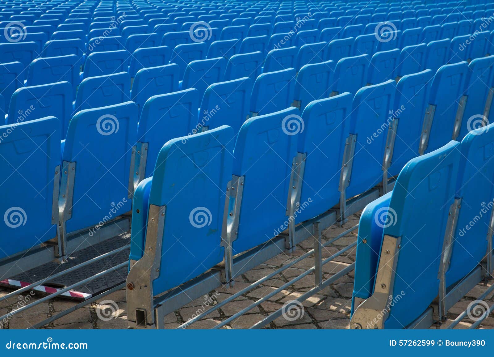 Chairs in a stadium stock image. Image of blue, seating - 57262599
