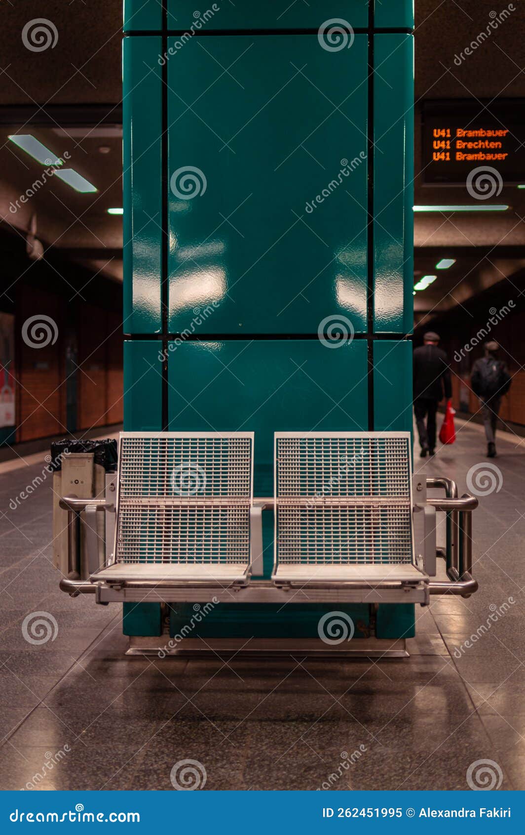 Chairs in a Subway Station Dortmund Germany Stock Image - Image of ...