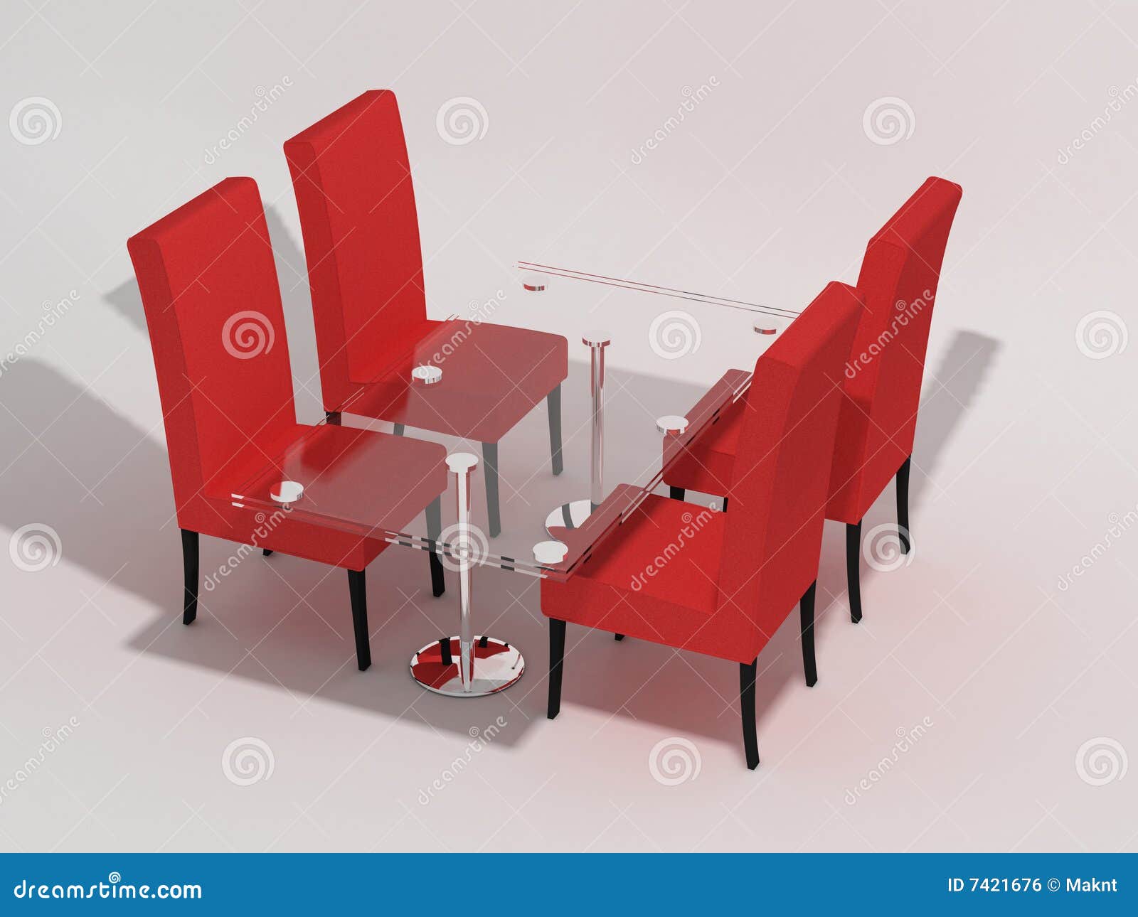 Chairs and table stock illustration. Illustration of background - 7421676