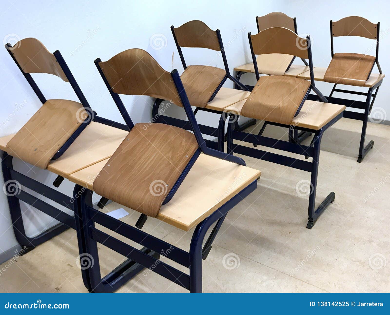 Classroom chairs. stock image. Image of chairs, class - 138142525