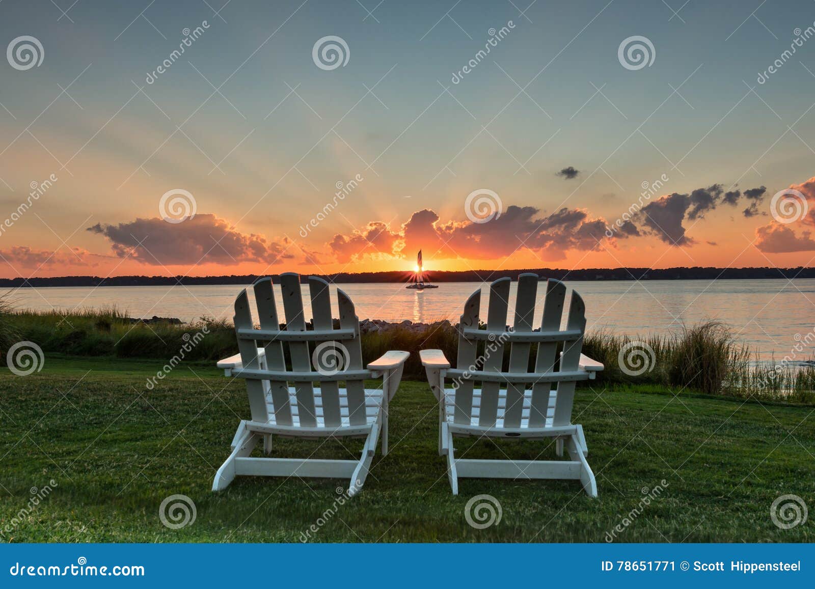 Chairs for Two stock image. Image of ocean, island, orange - 78651771