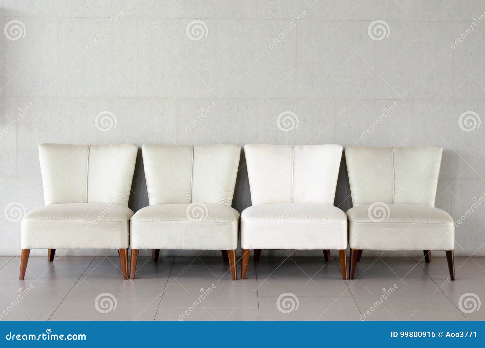 White chairs in the room stock photo. Image of apartment - 99800916