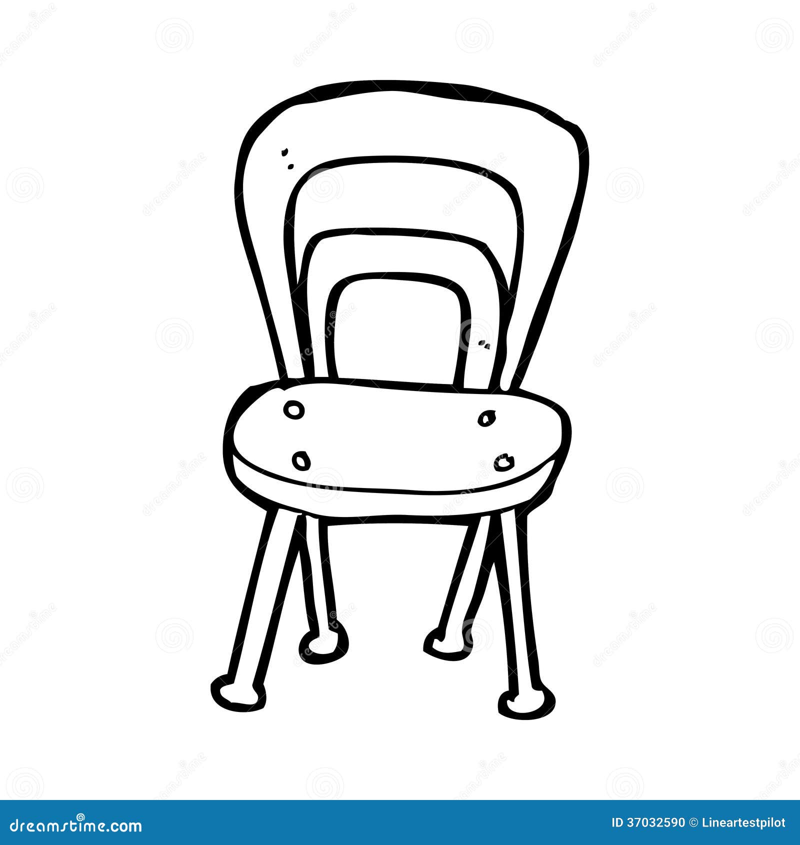 Chaise de bande dessinée illustration stock. Illustration du bizarre ...