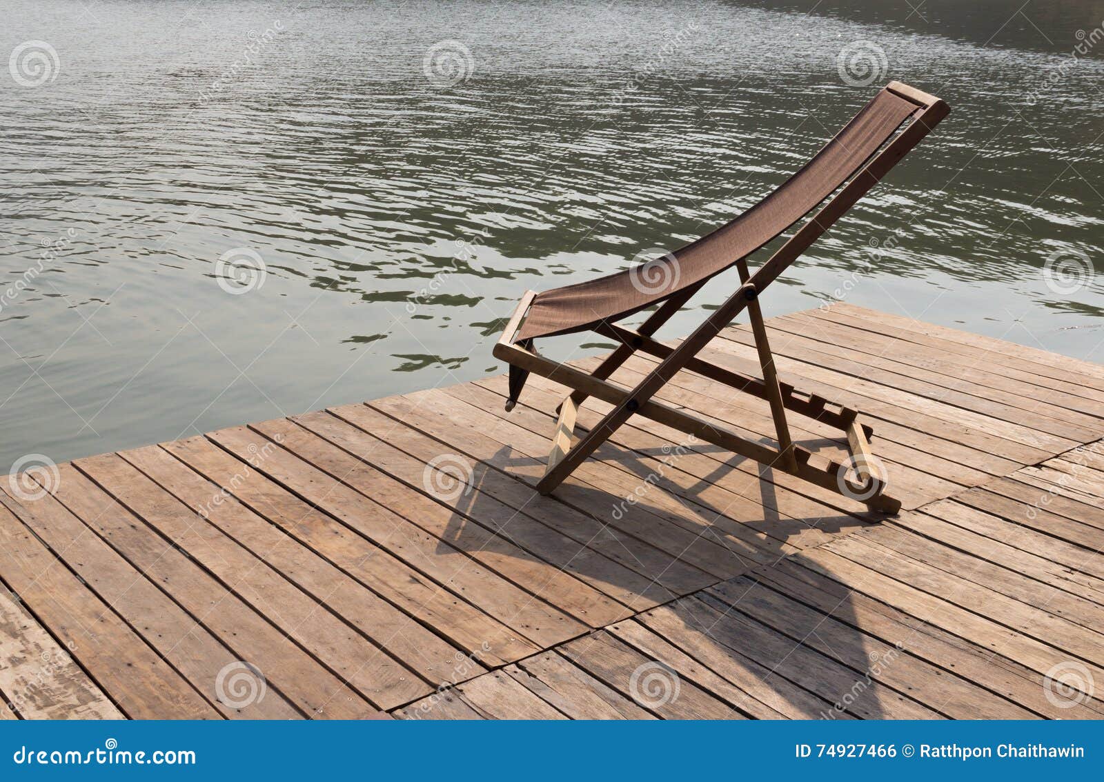 Chaise Longue on a Raft River Side Stock Photo - Image of turquoise ...