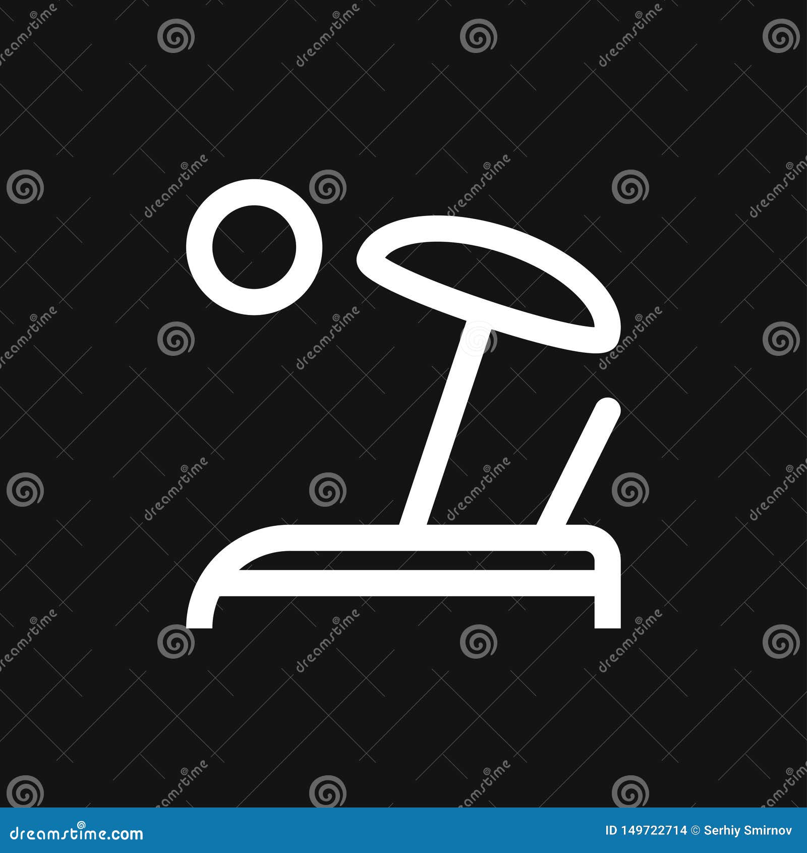 Chaise Lounge Icon Logo, Illustration, Vector Sign Symbol for Design ...