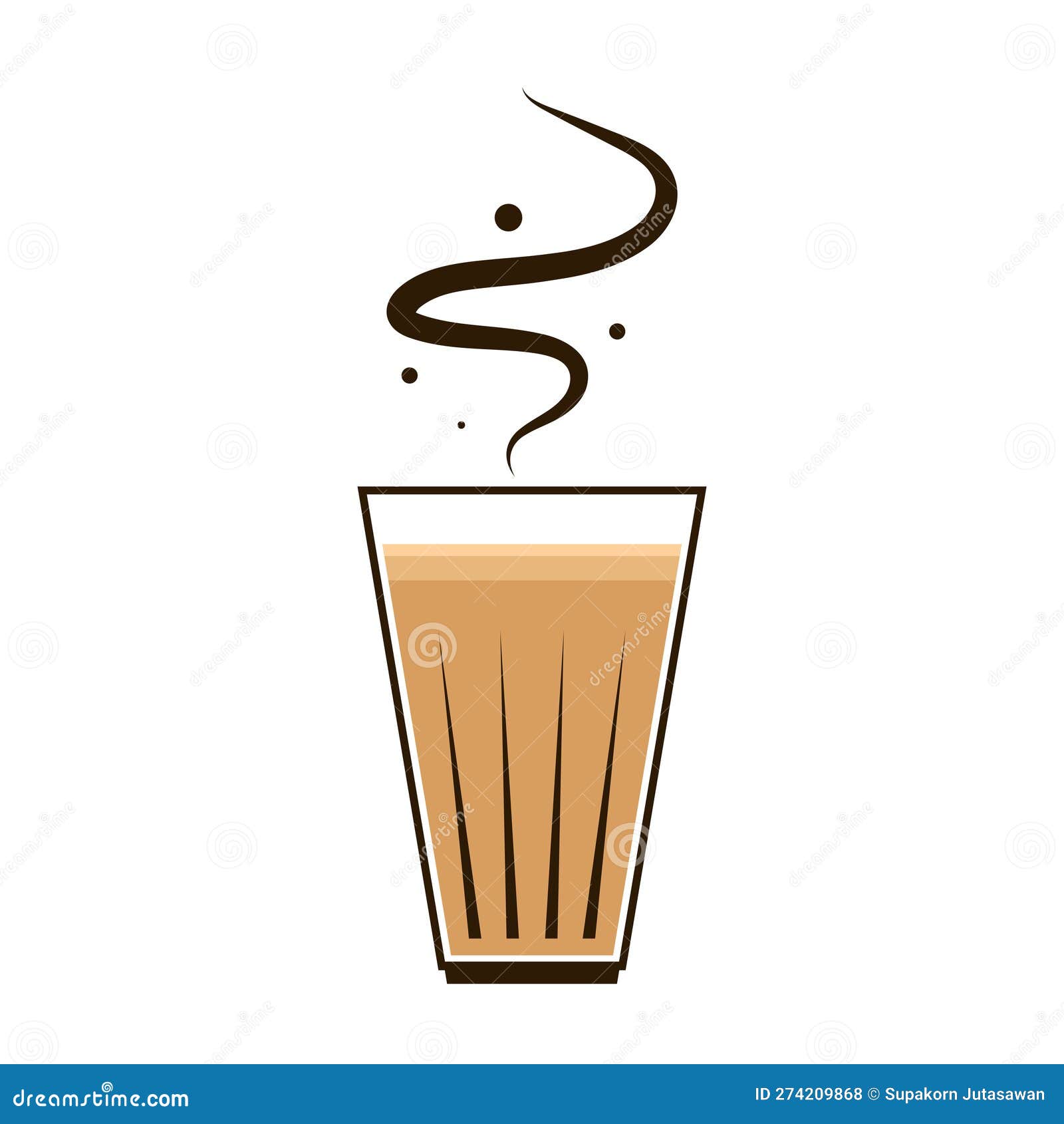 ChaiteaIndian Hot Drink Vector. Indian Chai Icon. Stock Vector ...