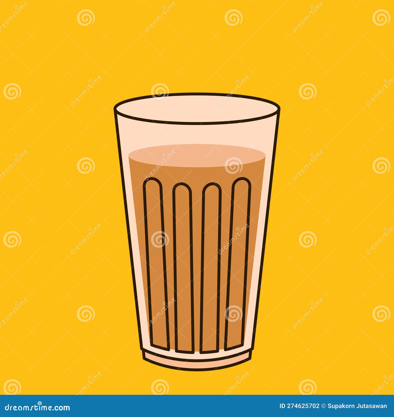 Indian Hot Drink Vector. Indian Chai Icon. Chai is Indian Drink Stock ...