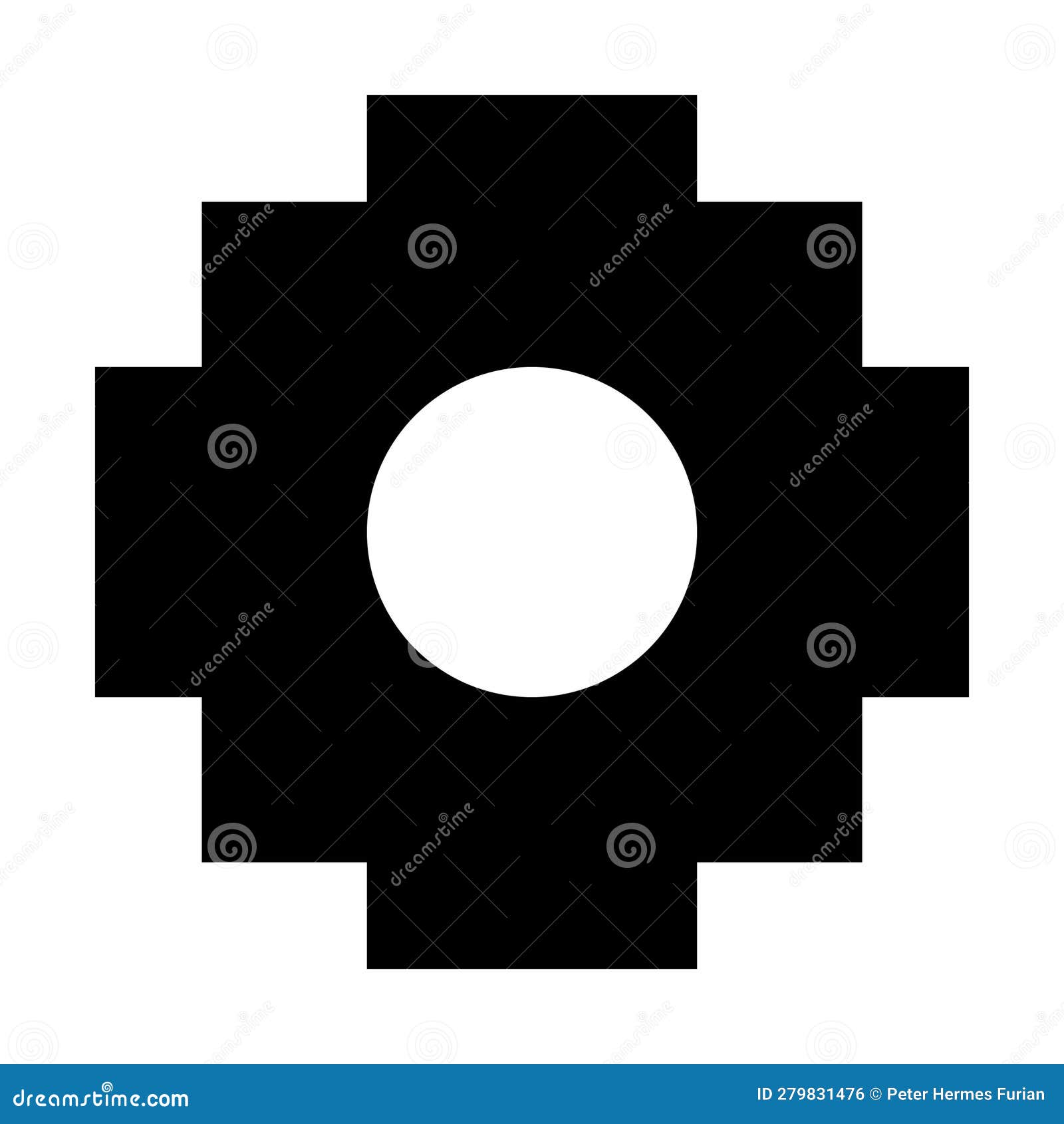 Inca Stepped Spiral Motif, Stepped Fret Symbol Cartoon Vector ...