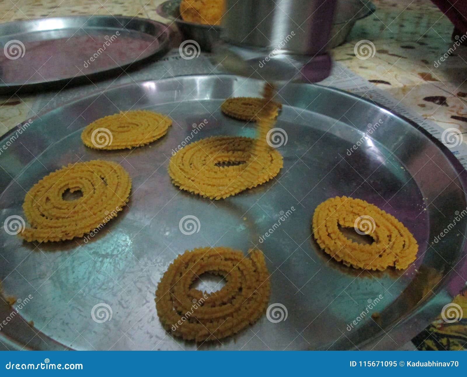 Chakli Snack stock image. Image of bhaji, food, dish - 115671095