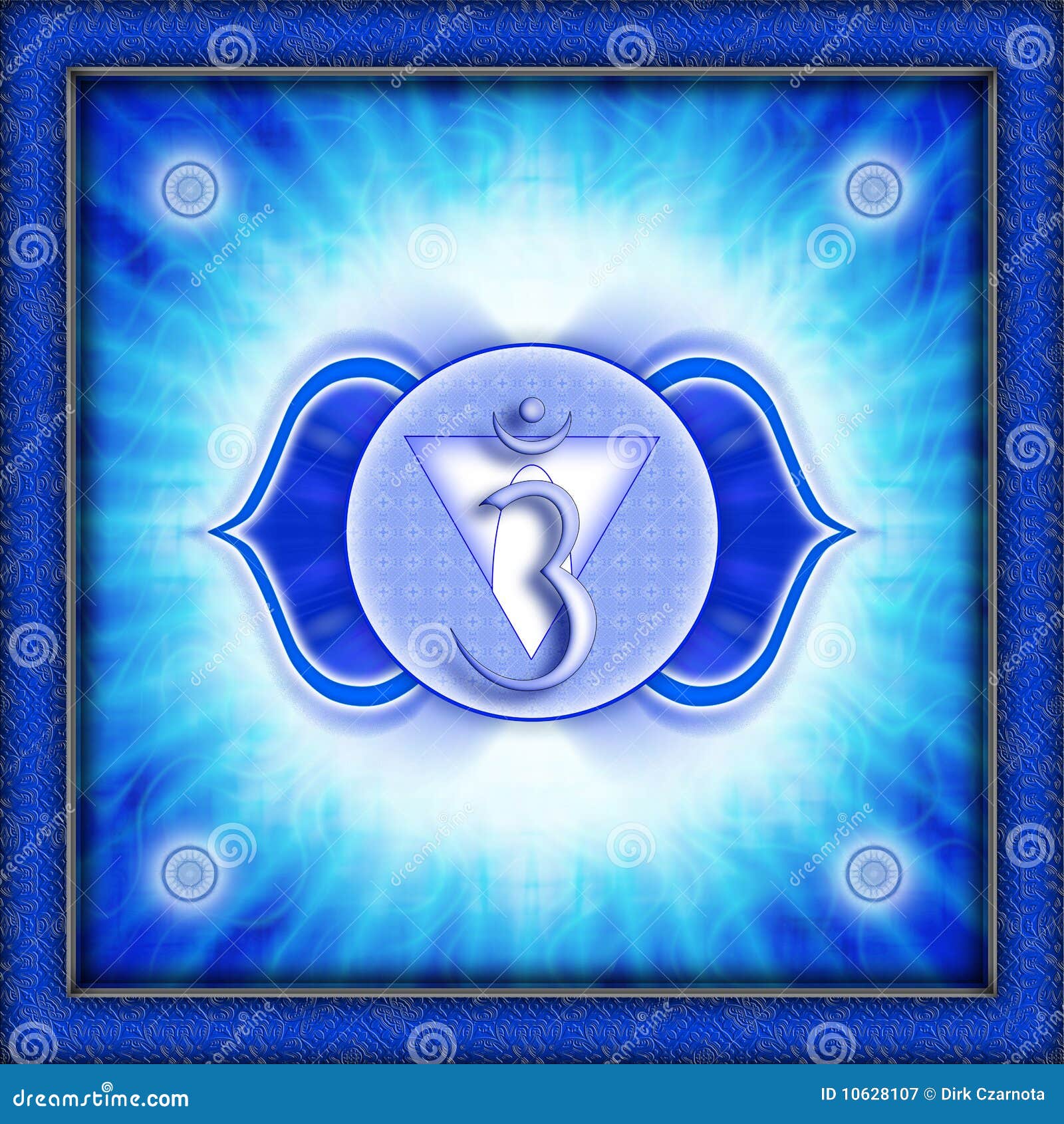 Chakra Ajna stock illustration. Illustration of asian - 10628107