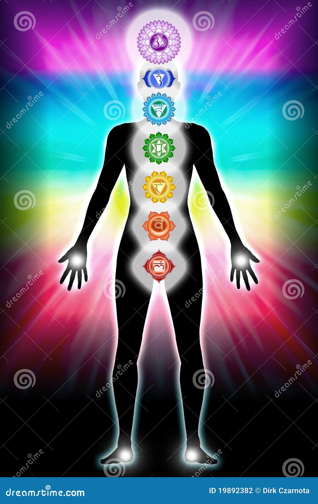 Chakra Aura stock illustration. Illustration of solar - 19892382