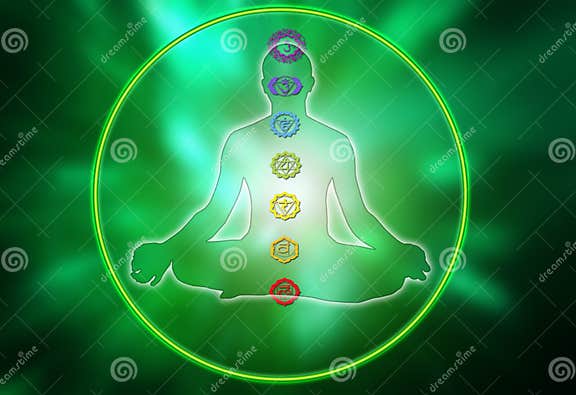 Chakra circle stock illustration. Illustration of energy - 6008348