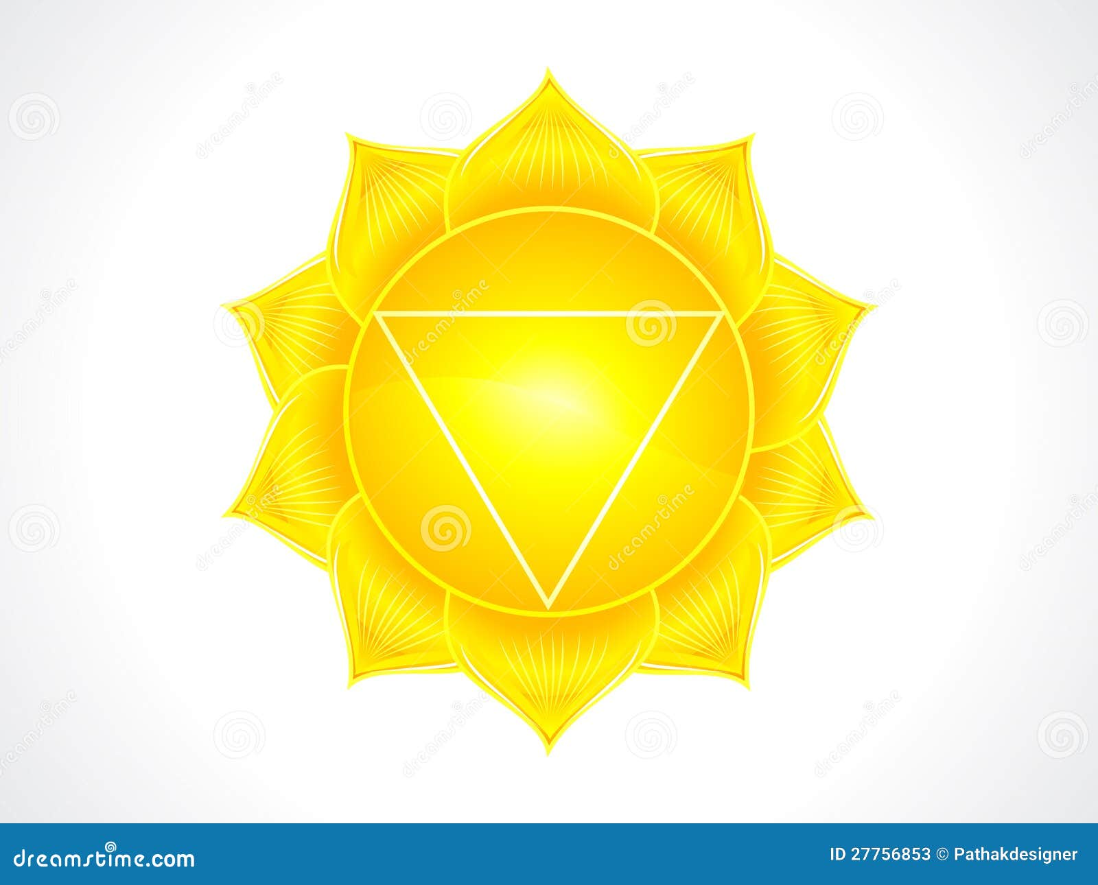 Chakra Detalhado Do Plexo Solar Ilustração do Vetor - Ilustração de ...