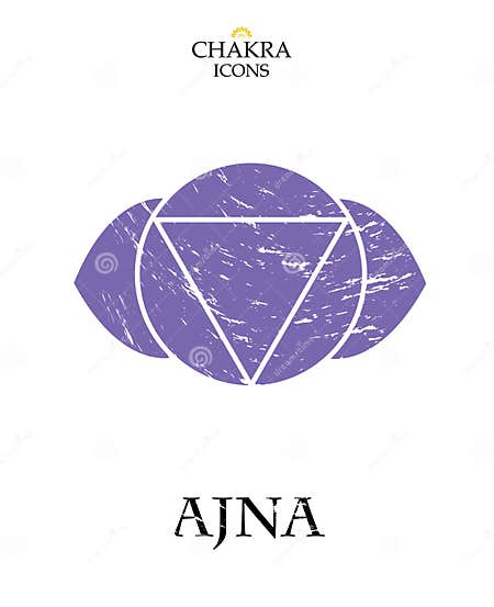Chakra icons. Ajna. stock vector. Illustration of india - 79124610