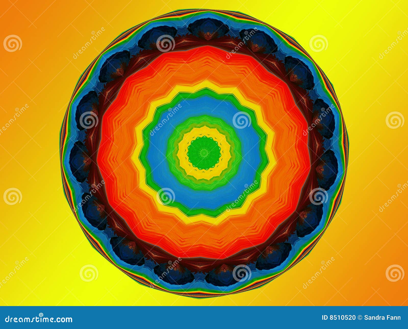 Chakra Mandala stock photo. Image of indigo, orange, advancement - 8510520
