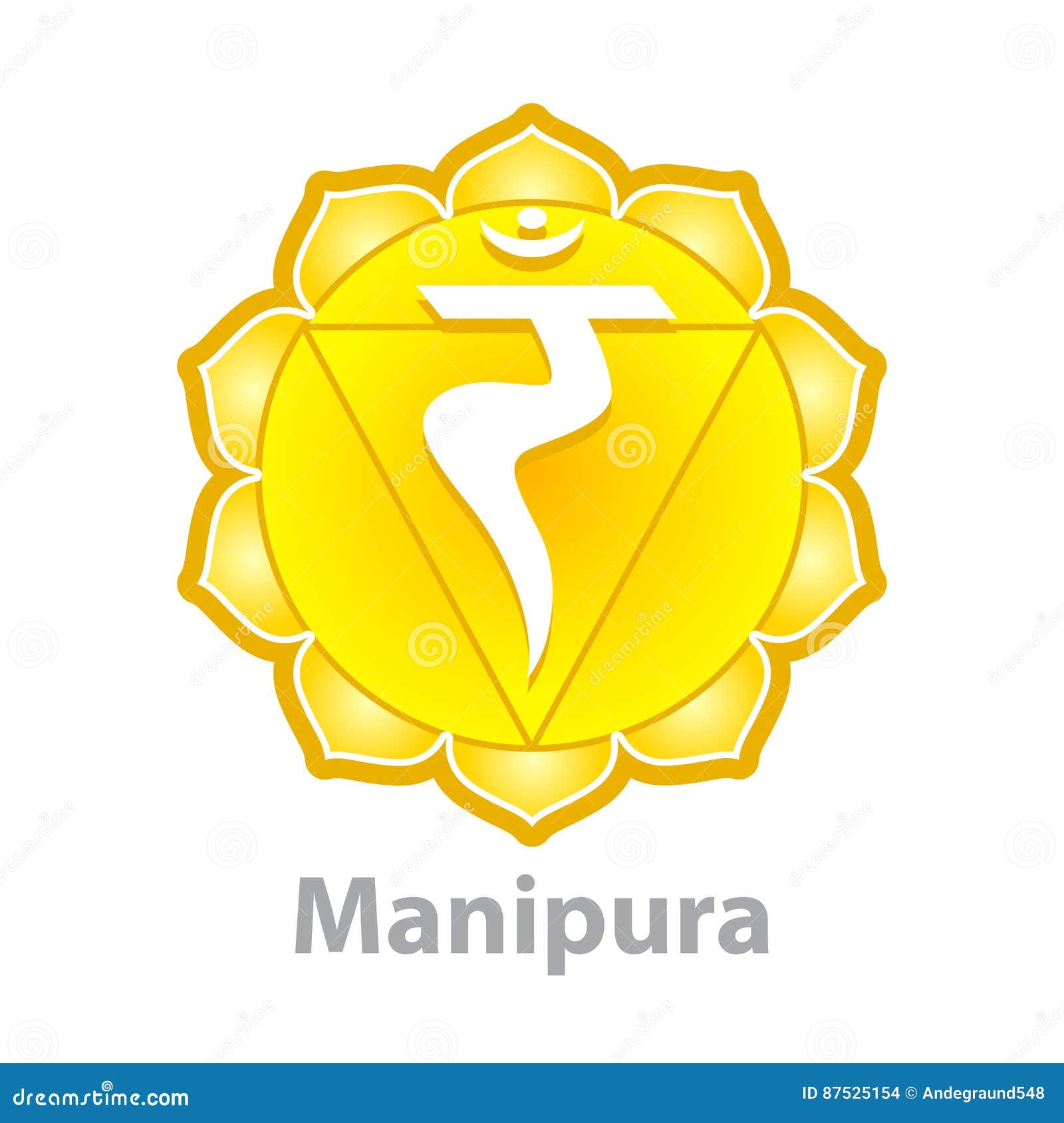 Chakra Manipura Isolated on White Vector Stock Vector - Illustration of ... Chakra Manipura Isolated on White Vector Stock Vector - Illustration of ...
