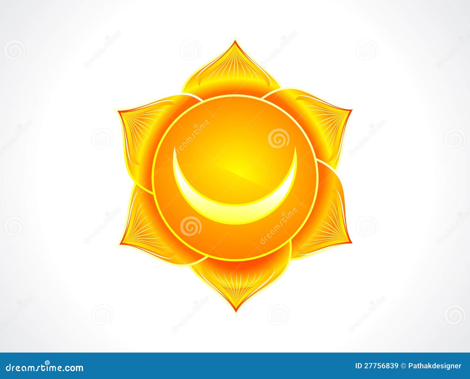 Chakra sacro detallado ilustración del vector. Ilustración de elemento ...