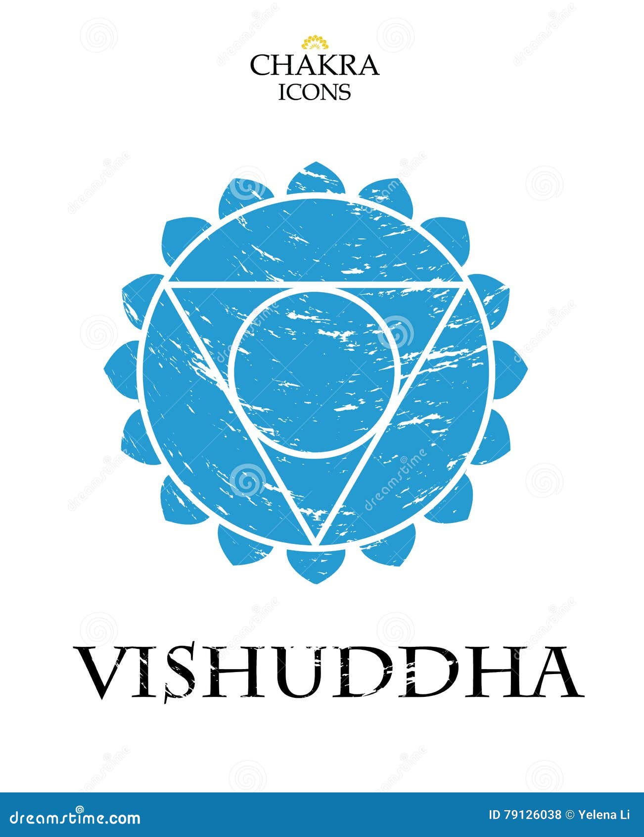 Chakra Vector Isolated Minimalistic Icons. Stock Vector - Illustration ...