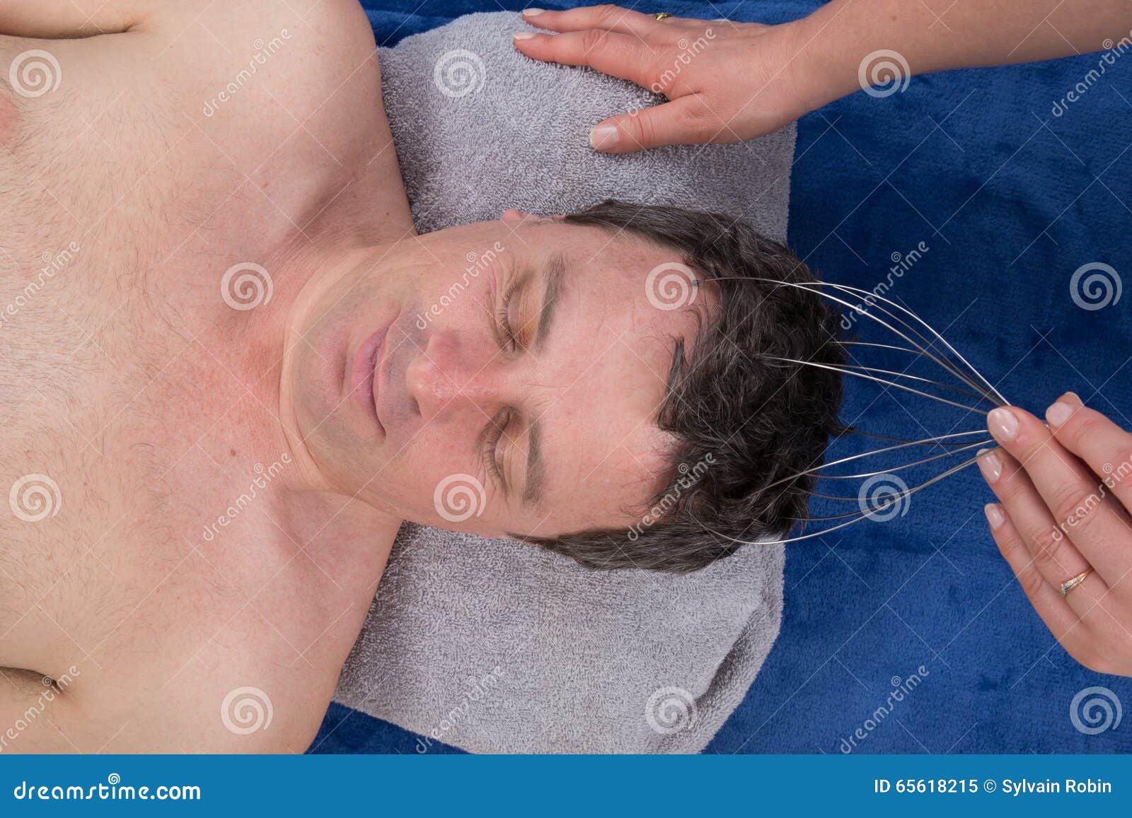 Chakras Head Massage Shiatsu Isolated Stock Image - Image of indian ...