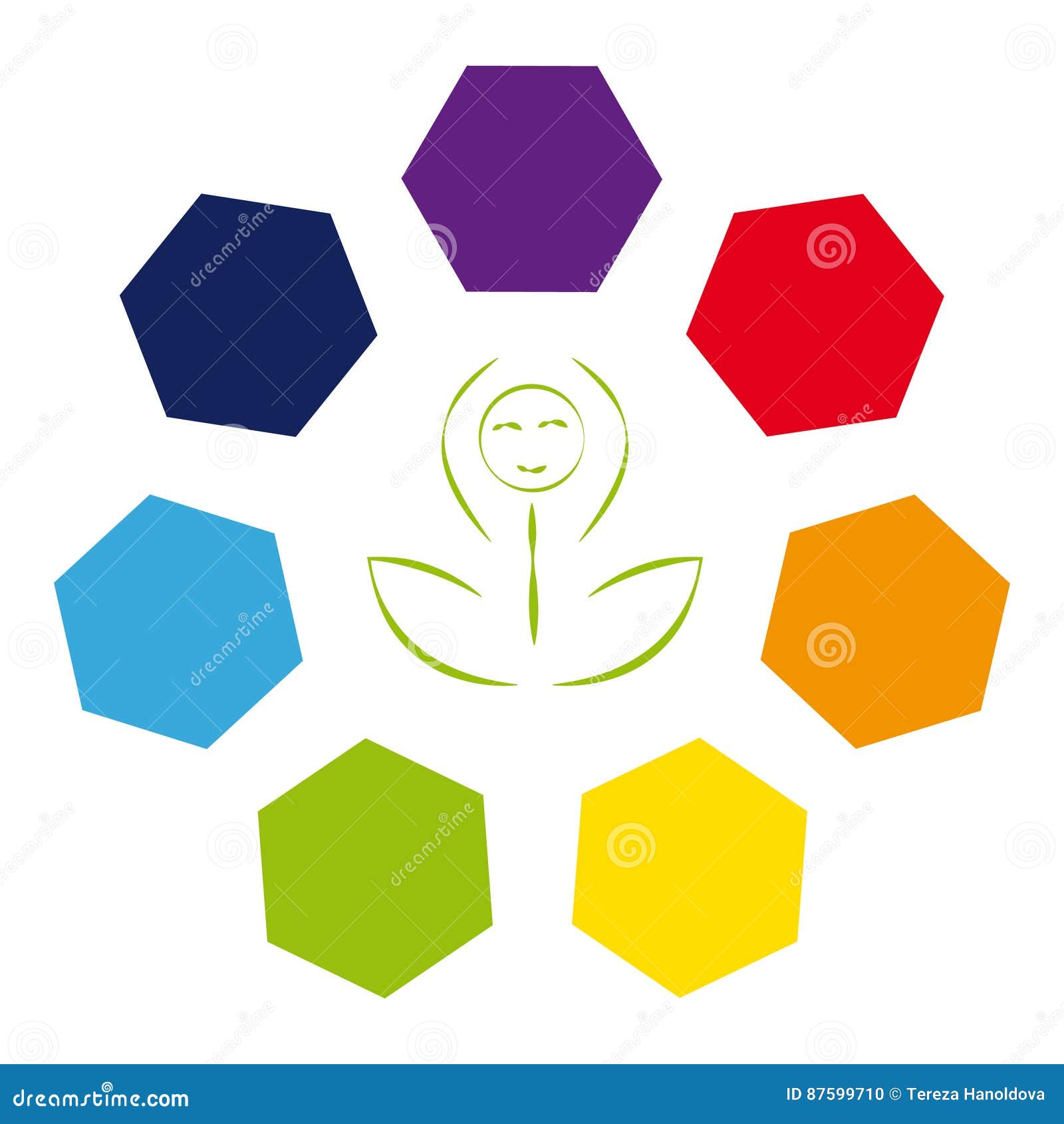 Chakras on White Background Stock Vector - Illustration of shape ...