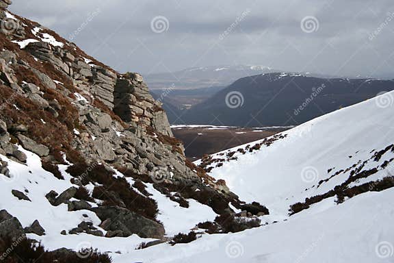 Chalamain Gap, Cairngorms stock image. Image of clouds - 683609