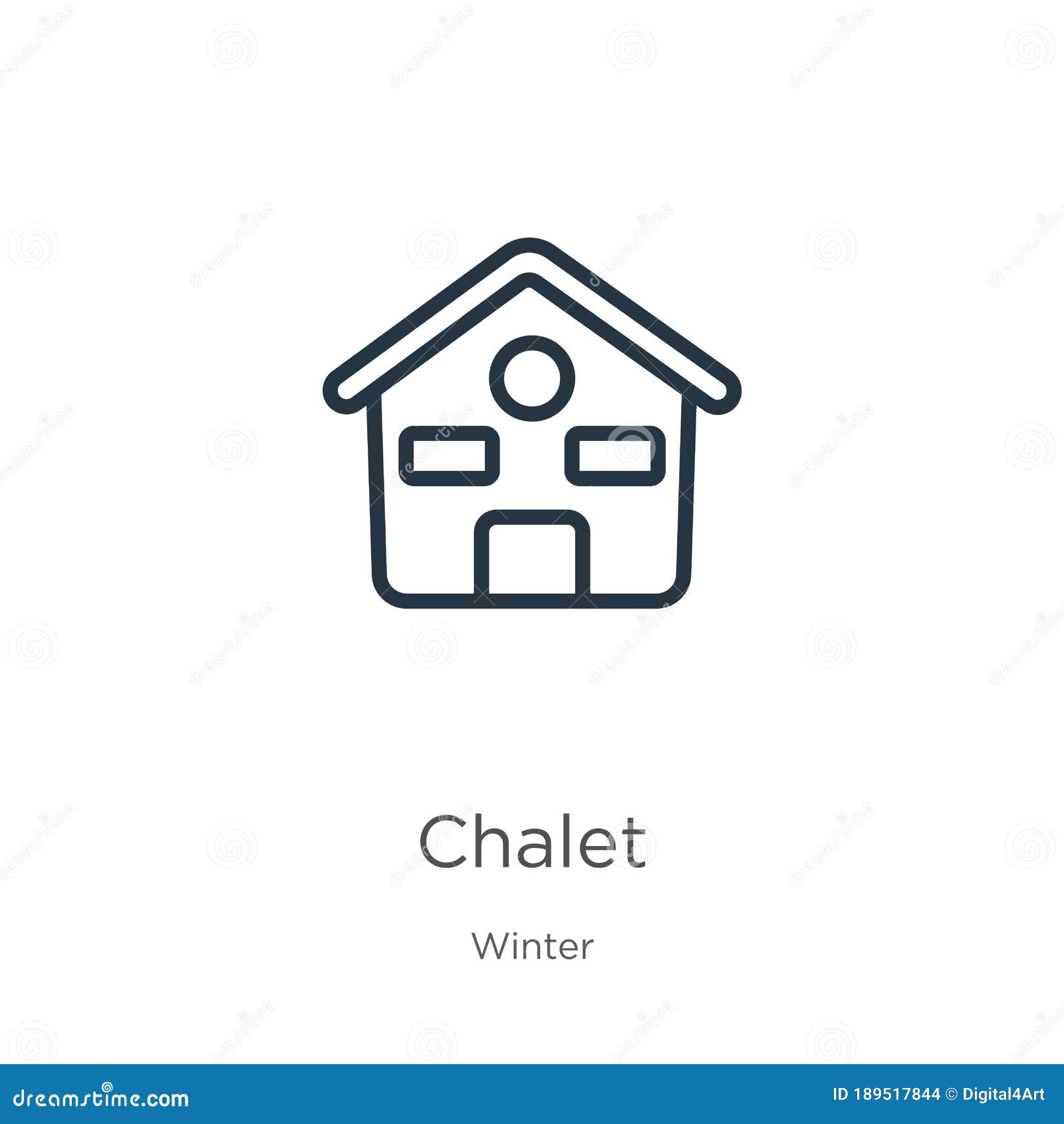 Chalet Icon. Trendy Chalet Logo Concept On White Background From ...