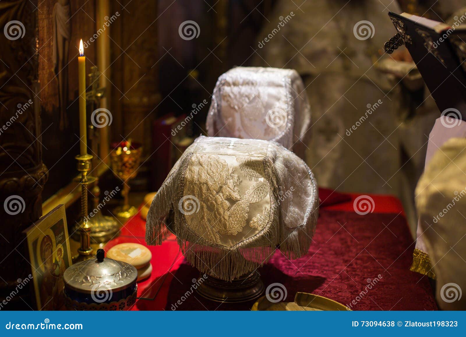 Chalice for Communion in the Orthodox Monastery Stock Photo - Image of ...