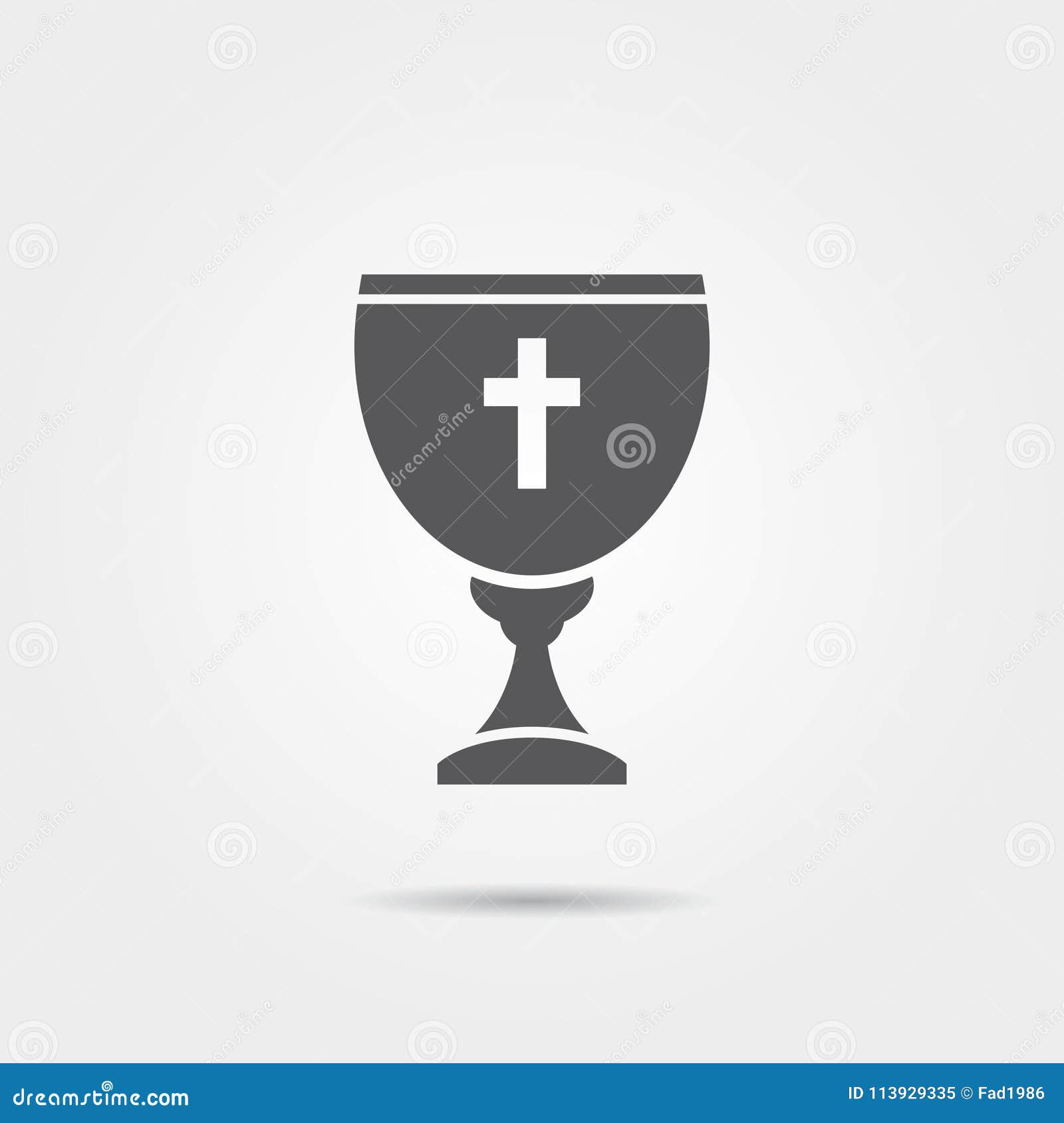 Chalice icon stock vector. Illustration of vector, symbol - 113929335