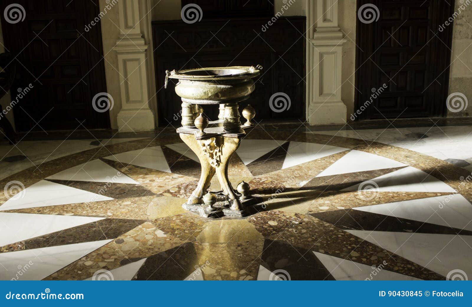 Chalice stone in church stock image. Image of antique - 90430845