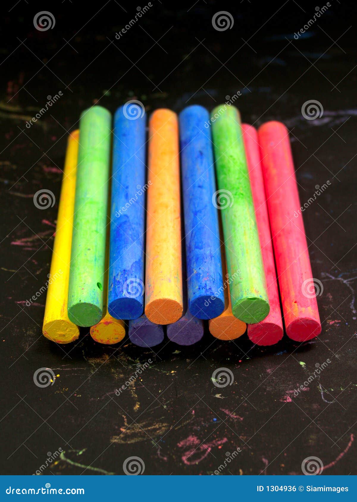 Chalk 7 stock photo. Image of texture, color, green, yellow - 1304936