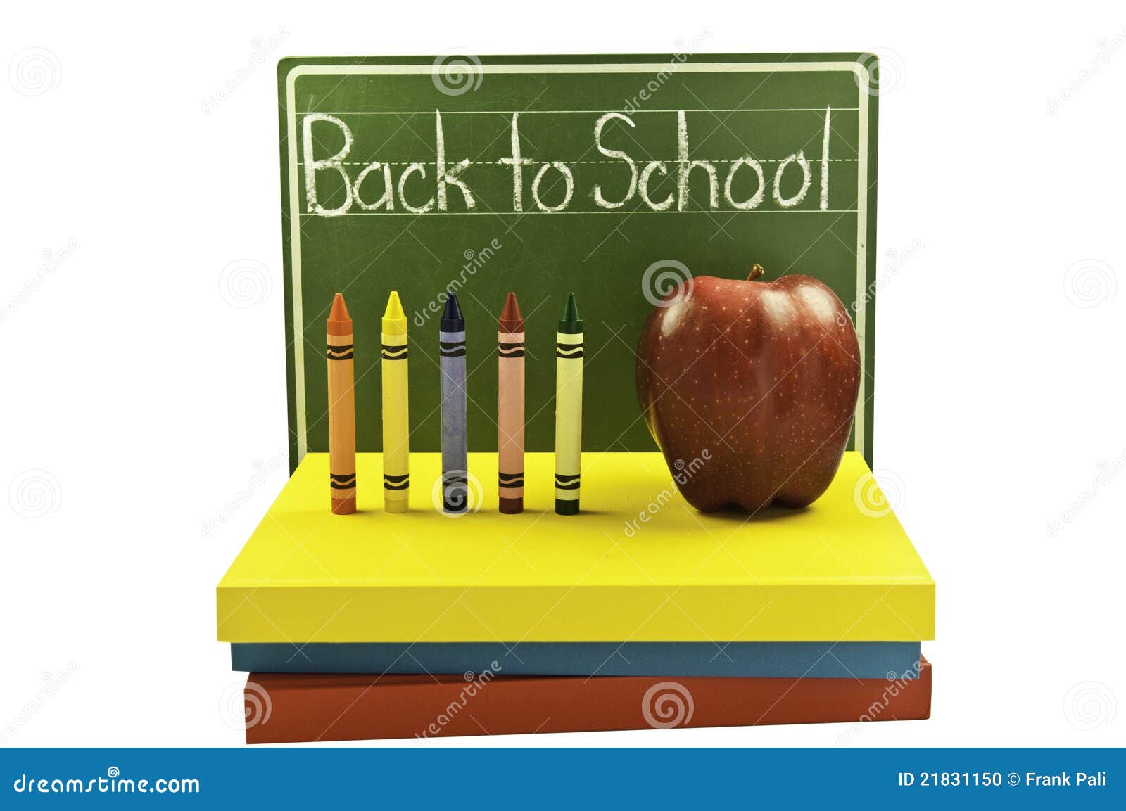 Chalk board and books stock photo. Image of education - 21831150