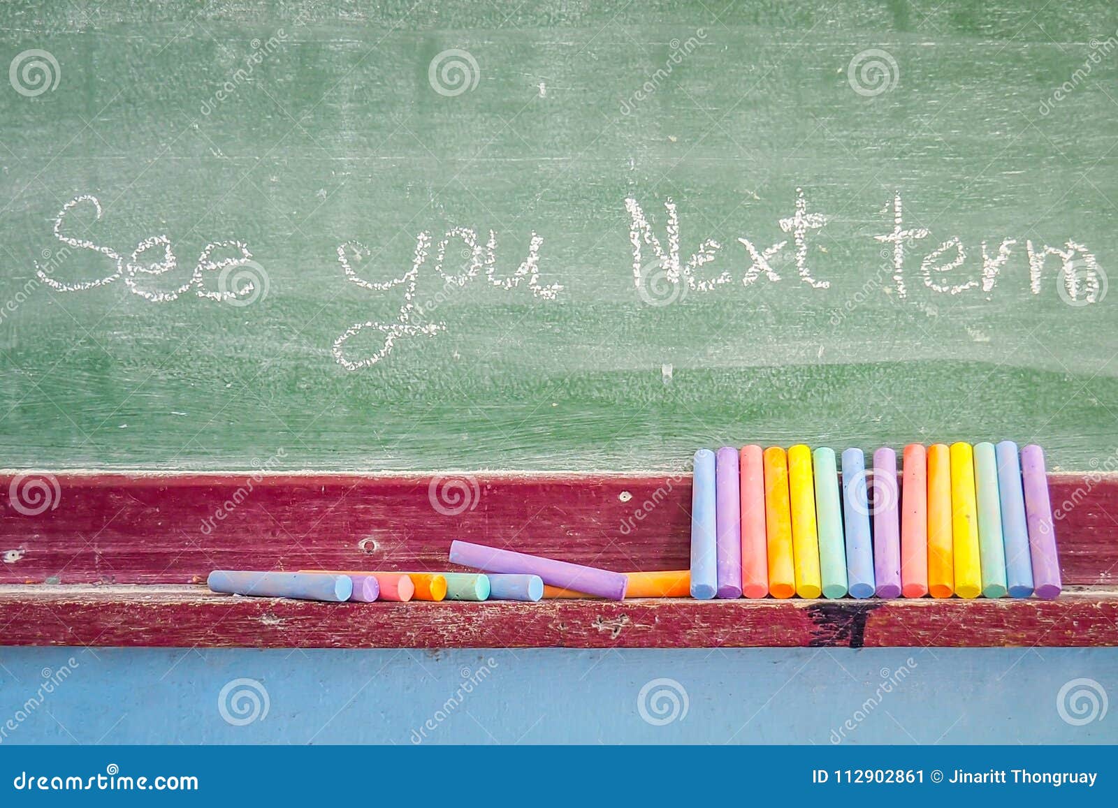 Chalk and Board in Classroom Stock Image - Image of frame, lesson ...