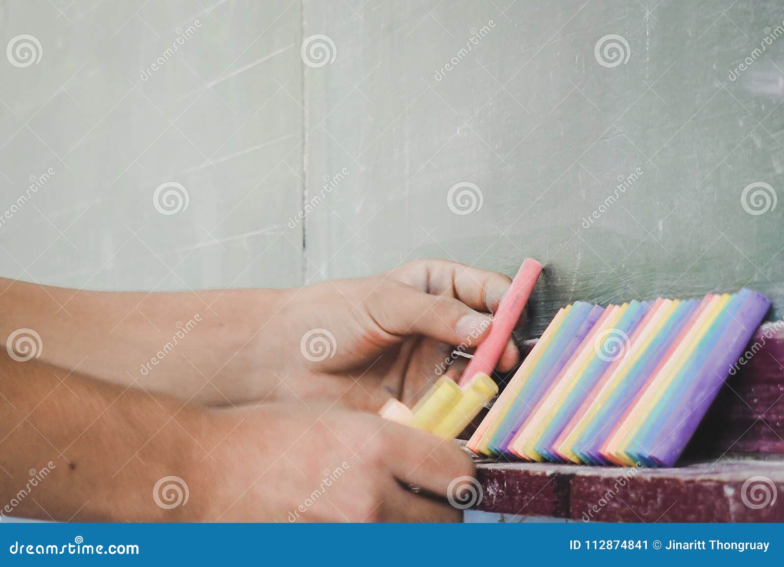 Chalk and Board in Classroom Stock Image - Image of learning, knowledge ...