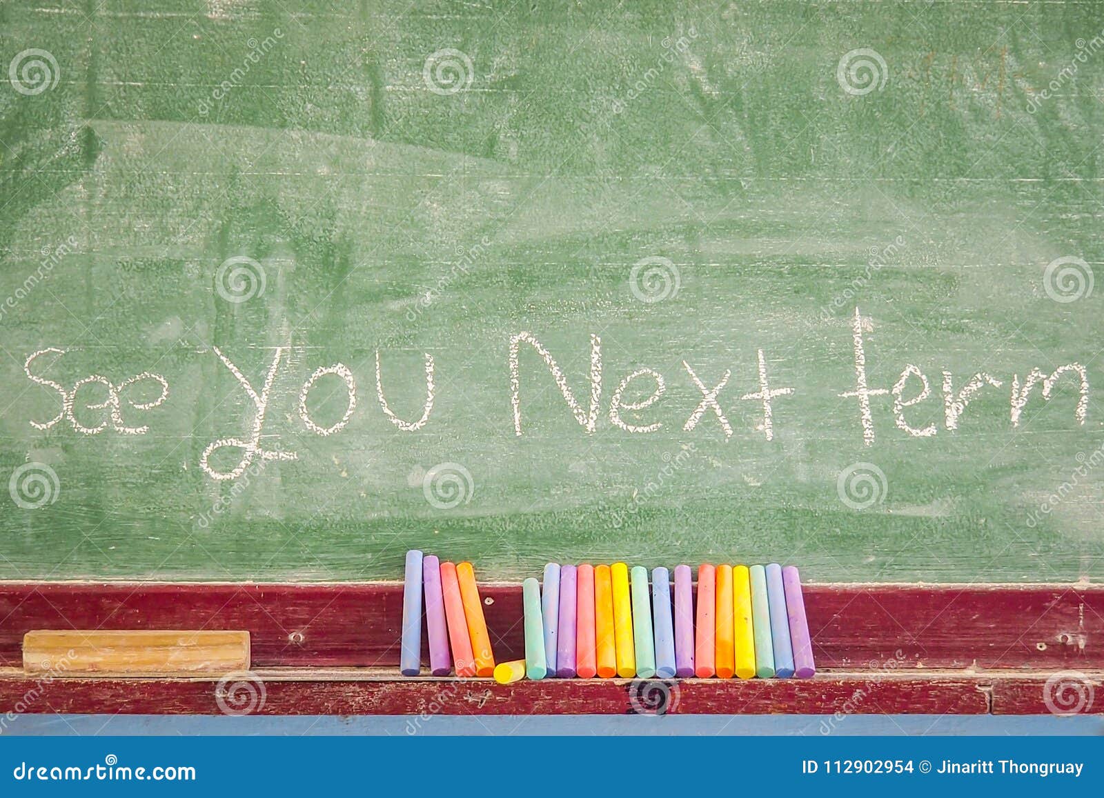 Chalk and Board in Classroom Stock Photo - Image of knowledge, note ...