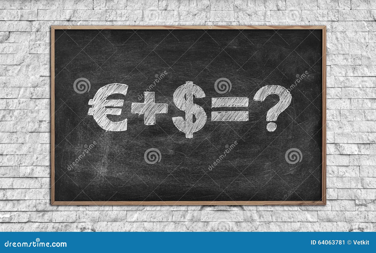 Chalk Board with Drawing Money Formula Stock Image - Image of business ...