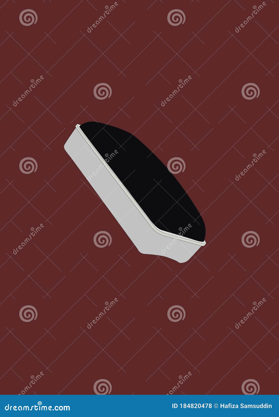 Chalk Board Duster. Vector Illustration Decorative Background Design ...