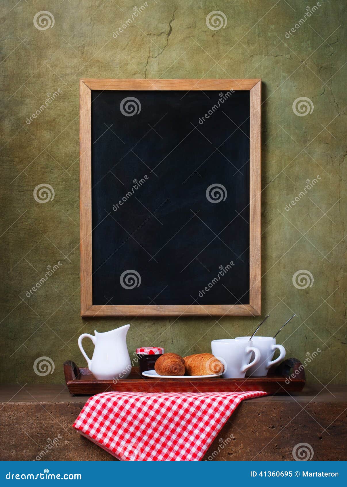 Chalk Board Menu and Breakfast Stock Image - Image of breakfast ...