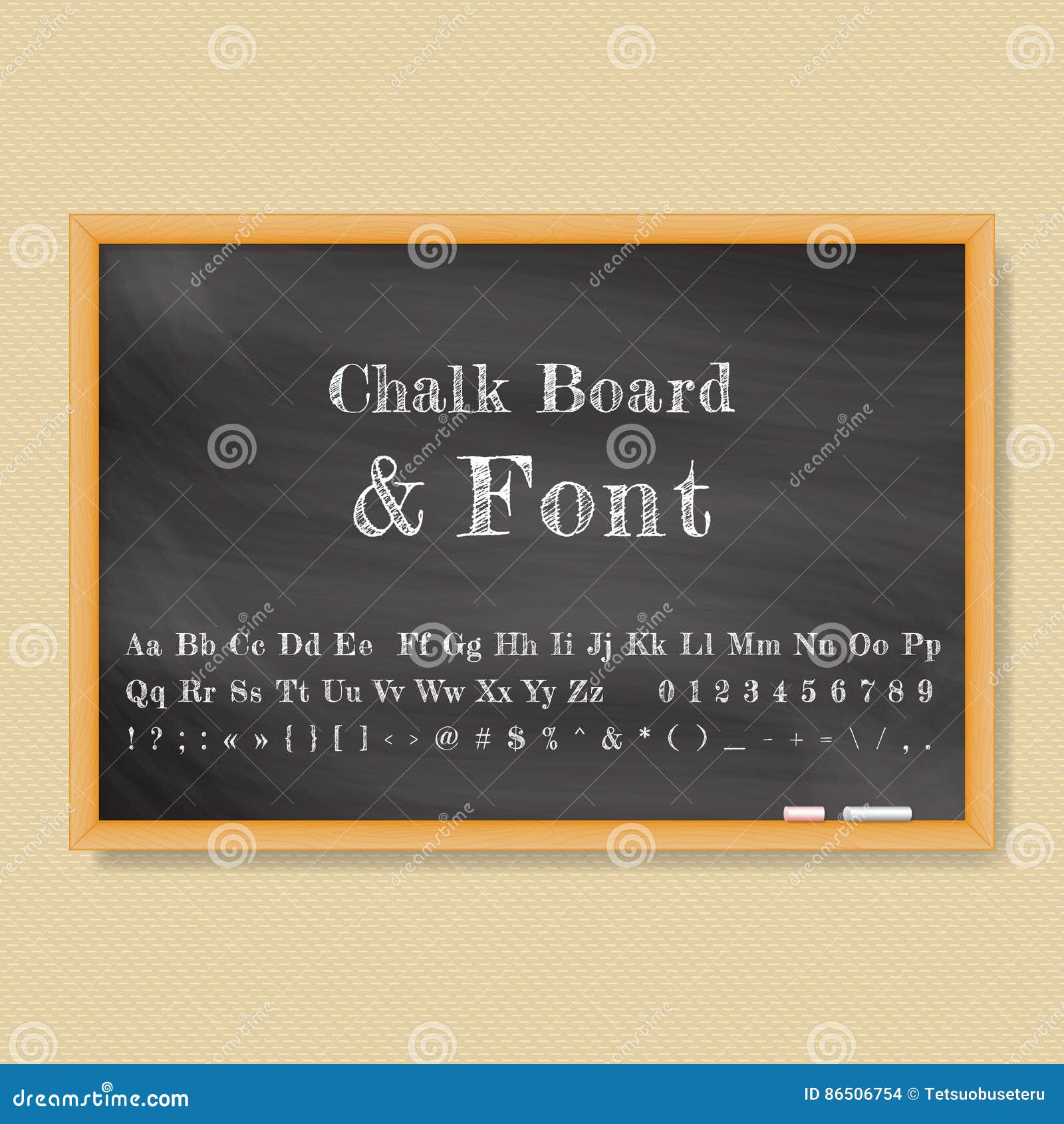 Chalk board stock vector. Illustration of artistic, graphic - 86506754