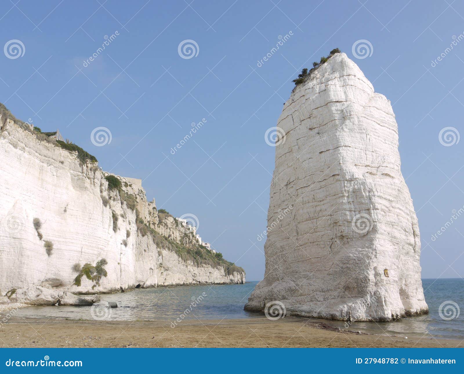 Chalk cliff stock photo. Image of cliff, outside, adriatic - 27948782