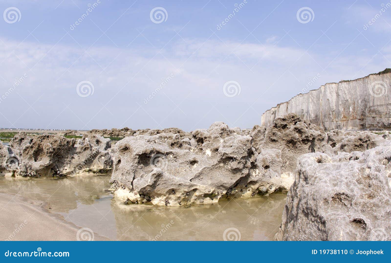 Chalk Cliff Along the Beach Stock Photo - Image of hard, natural: 19738110