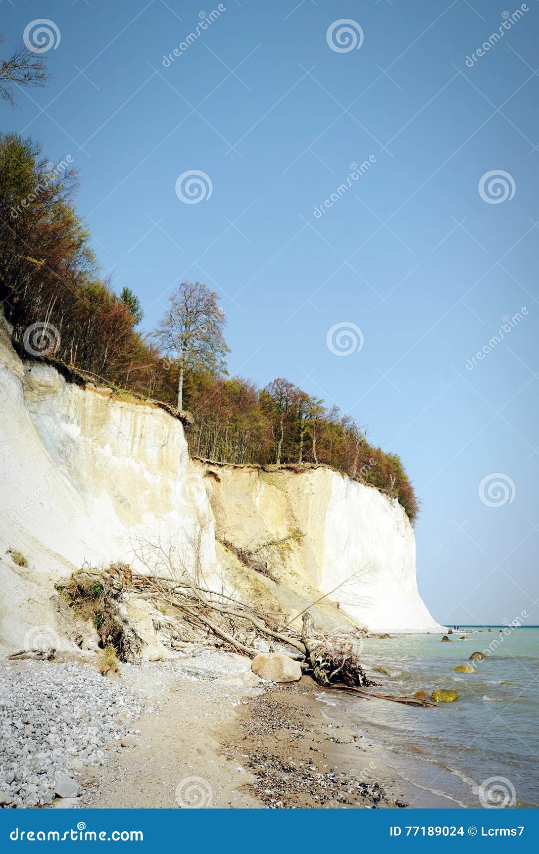 Chalk Cliff Rocks of Rugen Isle at Sassnitz (Germany) Stock Photo ...