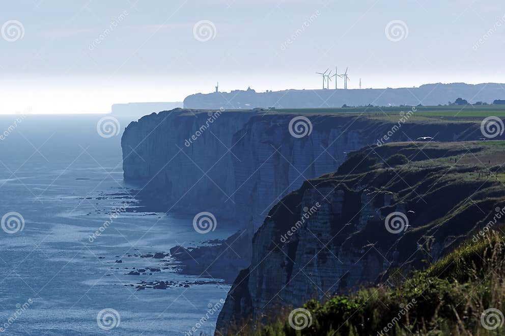Chalk Cliffs at Normandy Coast Stock Photo - Image of france, outdoor ...