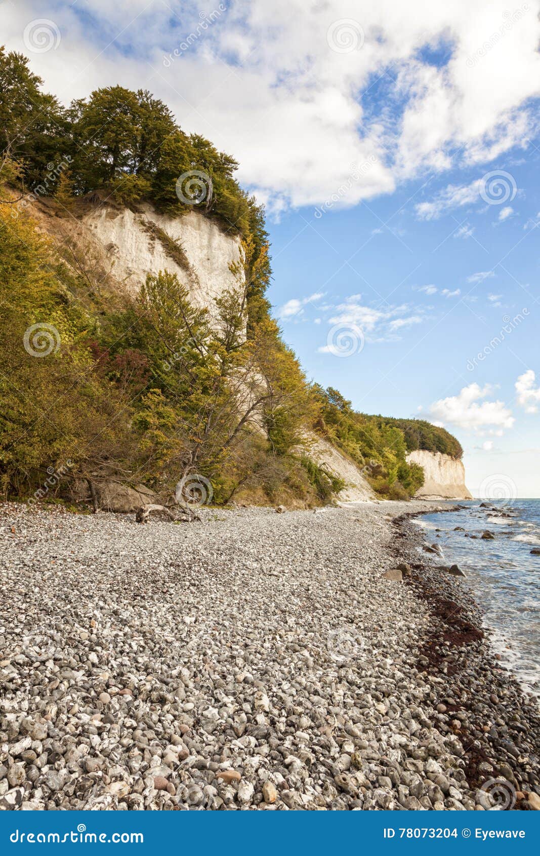 Chalk cliffs of Ruegen stock photo. Image of island, jasmund - 78073204