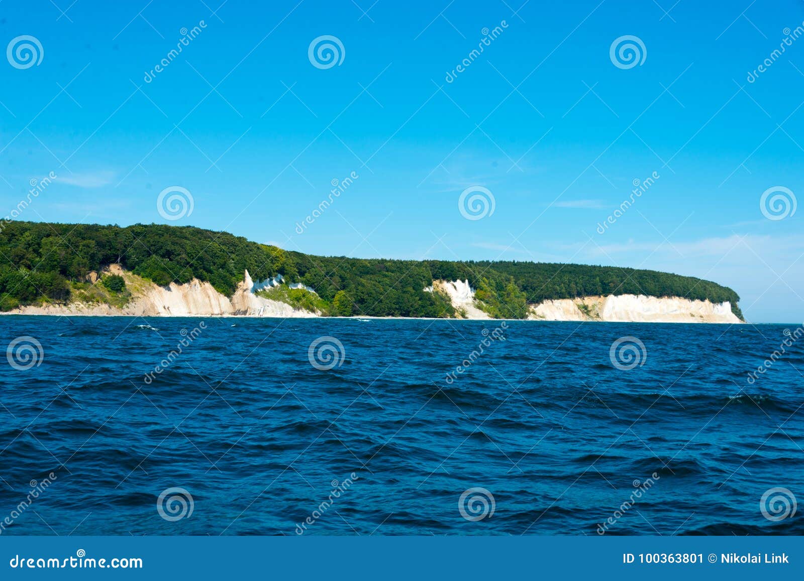 Chalk Cliffs of Ruegen, Germany Stock Image - Image of island, chalk ...